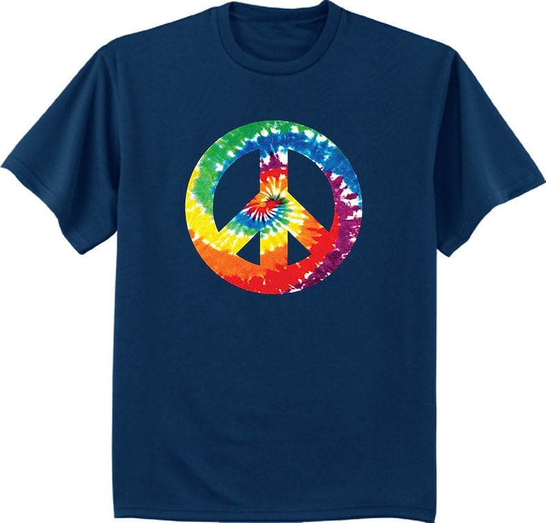 Tie Dye Peace Sign Shirt - Etsy