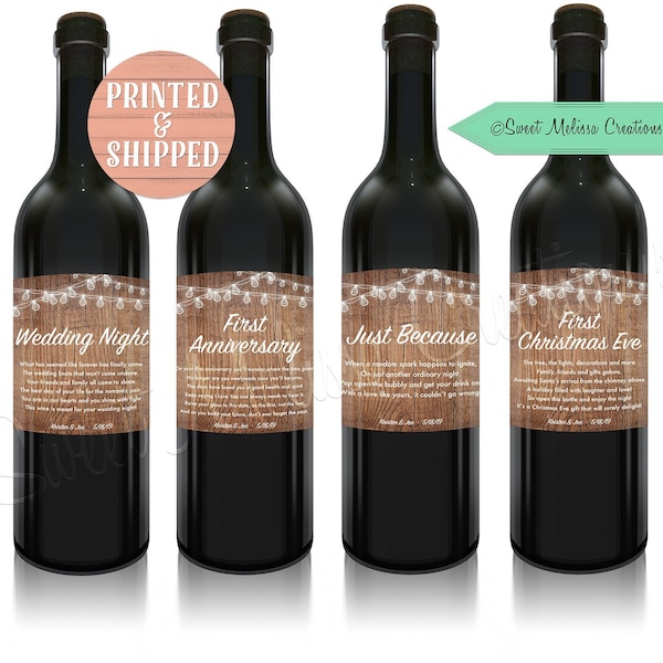 Rustic Wedding Label - Etsy