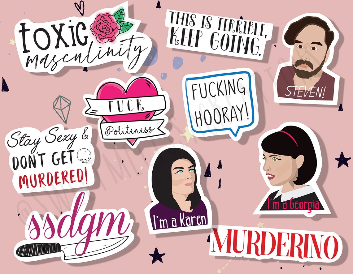 My Favorite Murder Sticker Pack / Pack of 10 / Die Cut / | Etsy