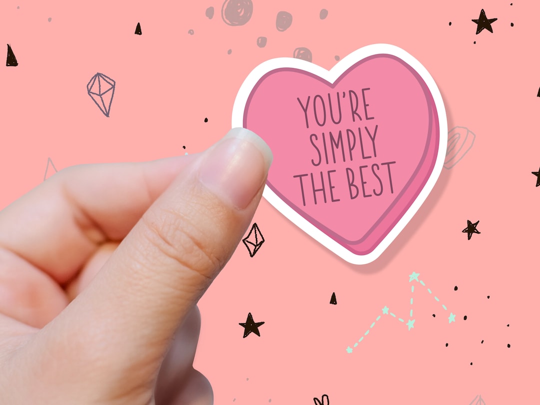 Simply the Best Sticker - David Rose - Weatherproof Sticker - Rose Bud ...