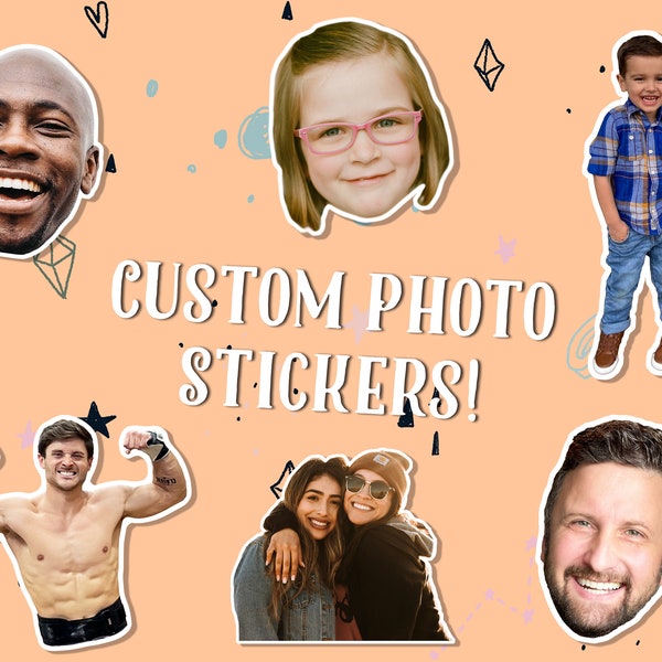 Custom Photo Stickers - Etsy