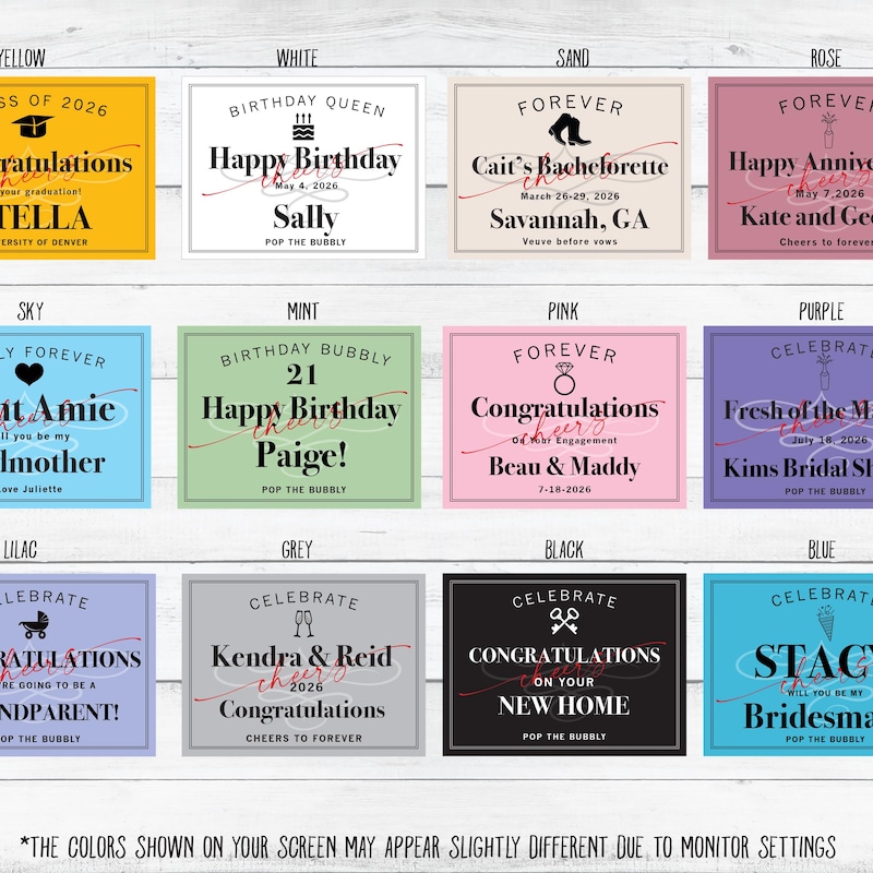 Prosecco Label New Home - Etsy