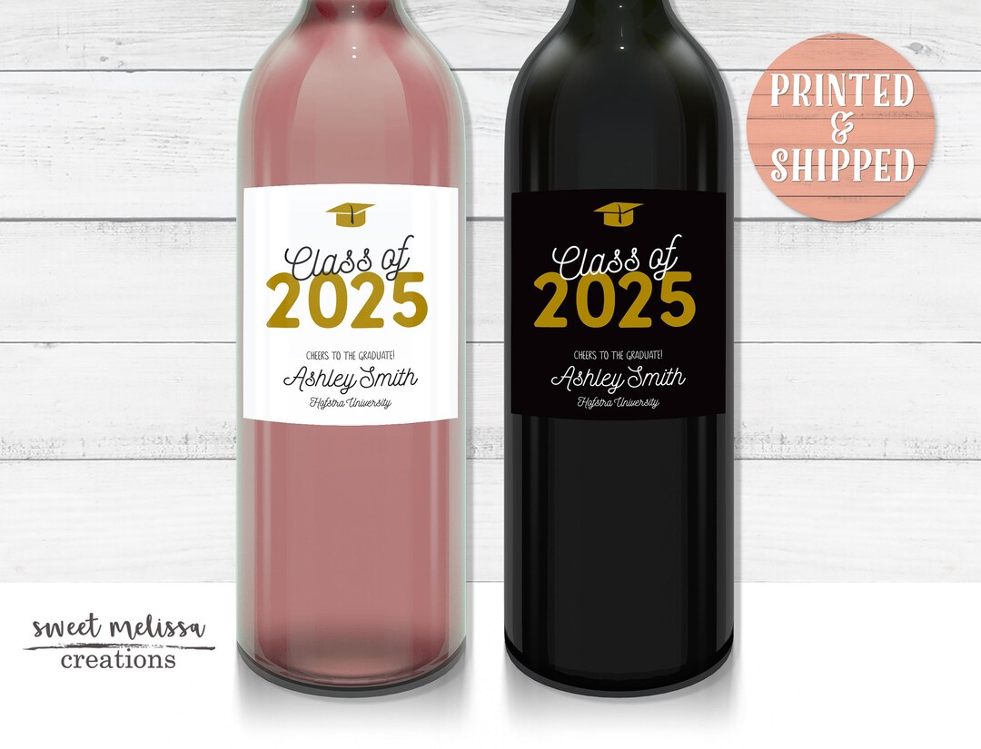 Graduation Wine Label - Congratulations Graduate -graduation Party Gift ...