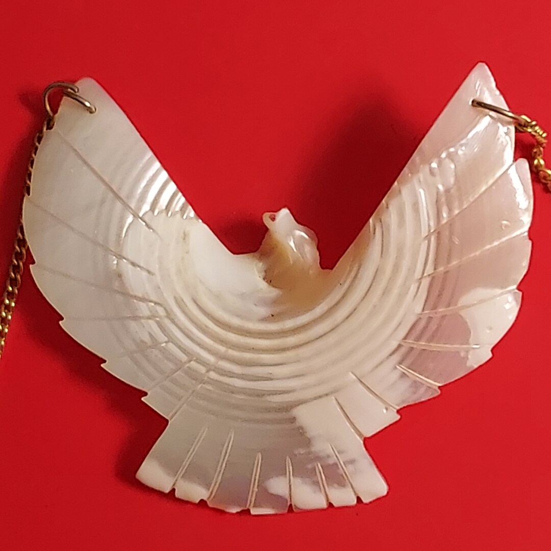 Carved Dove Shell Pendant Inspired by Nature With Natural Variations ...