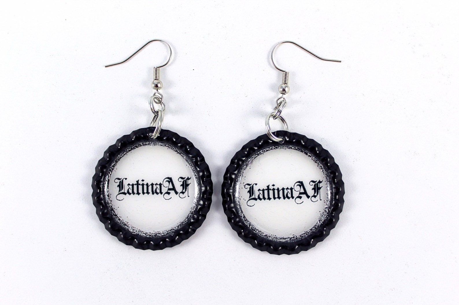 Latina Earrings Bottle Cap Earrings Mexican Earrings Latina | Etsy