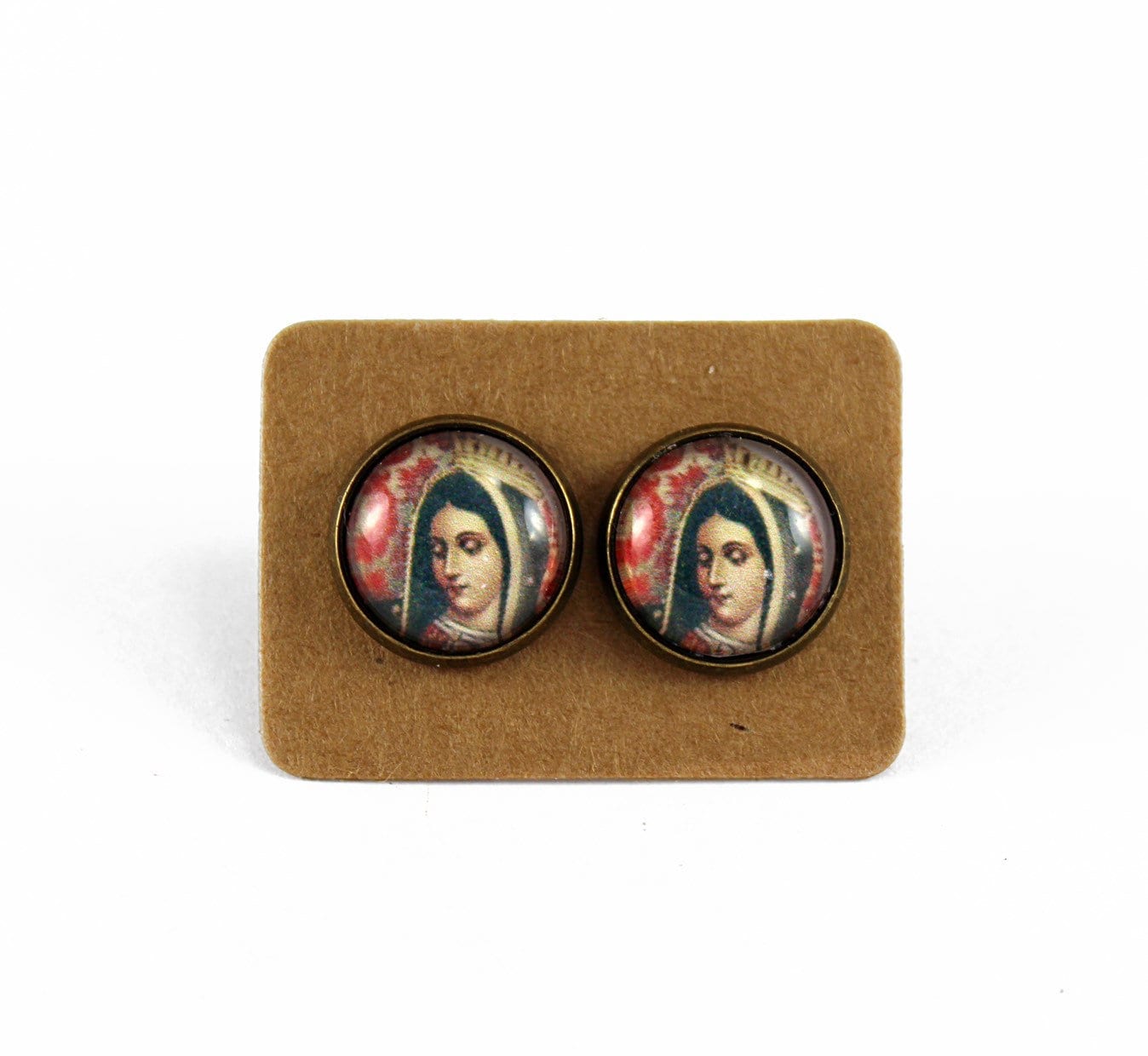 Virgen De Guadalupe Mexican Jewelry Latina Earrings Post | Etsy