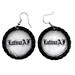 Latina Earrings, Bottle Cap Earrings, Mexican Earrings, Latina Jewelry ...