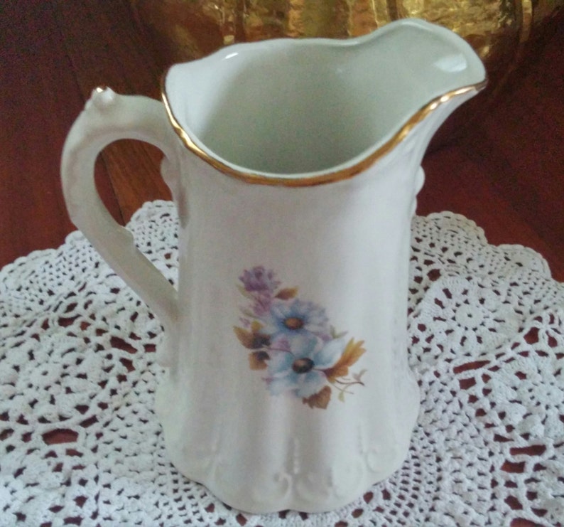 Hand-painted Pitcher/ Wedding Table Centerpiece/ Chocolate Pot/house of ...