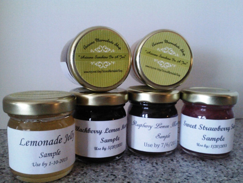 Six Sample Jam Set / Jam Gift Set / CIJ/ READY to SHIP/Jam | Etsy