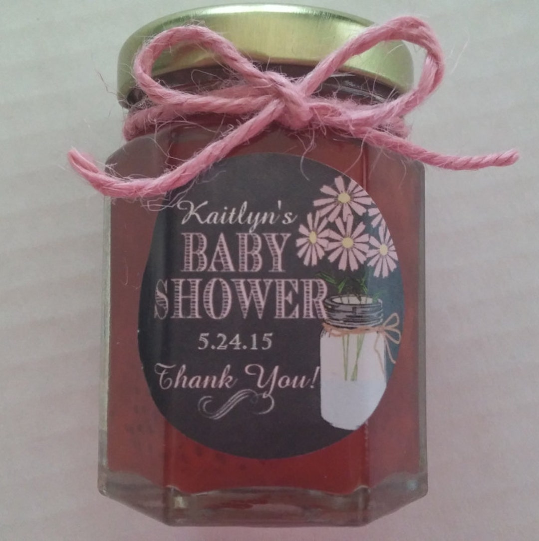 Baby Shower Jam Favors/ 25 Rustic Mini Jam Favors / Country - Etsy