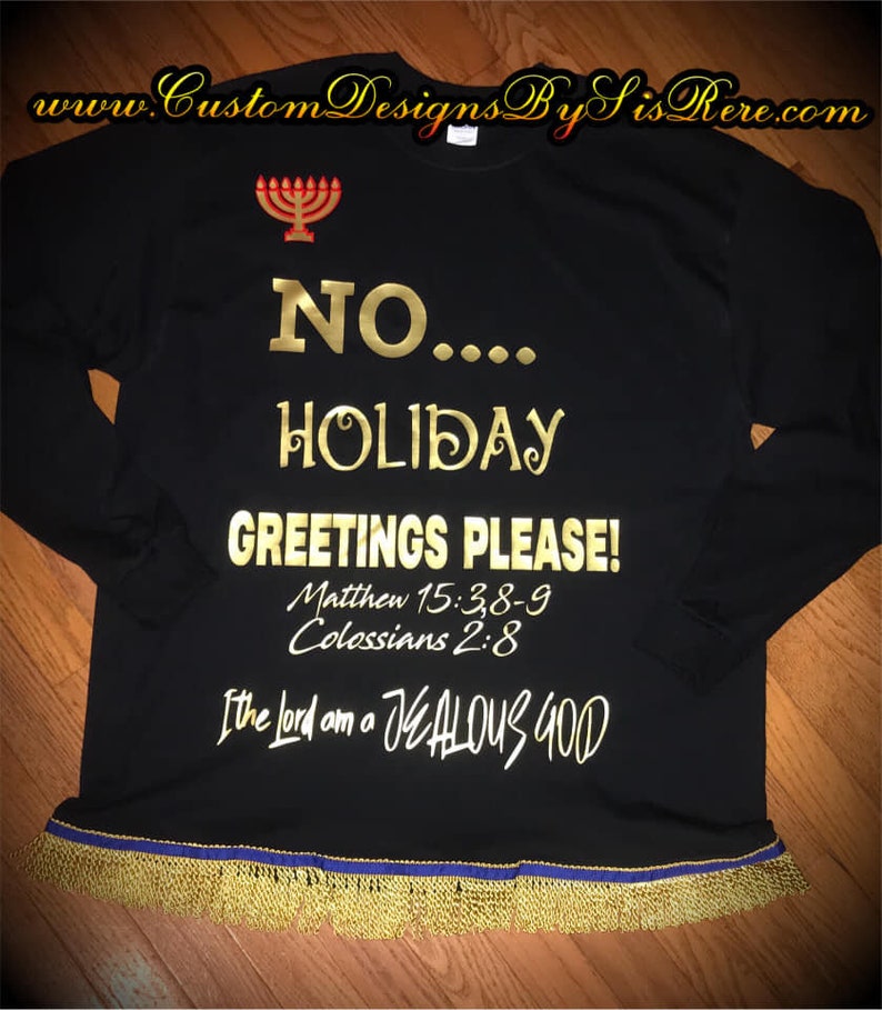 NO Holiday Greetings Plz shirt - Etsy