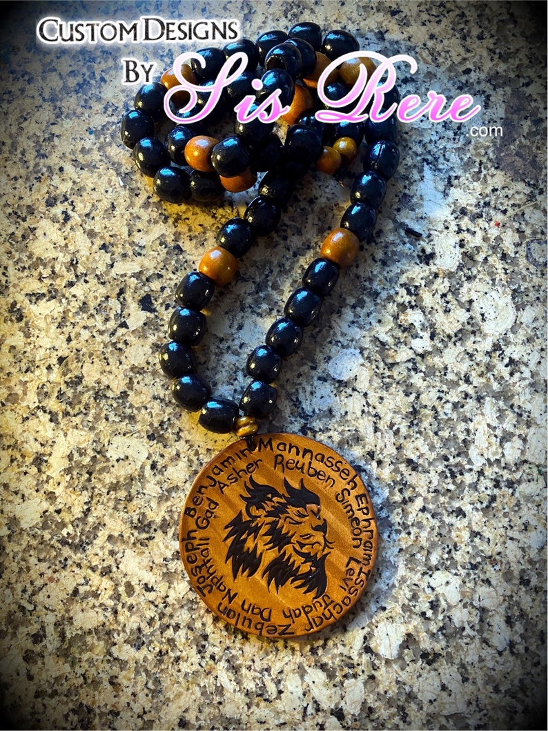 12 Tribes Lion Leather Medallion - Etsy