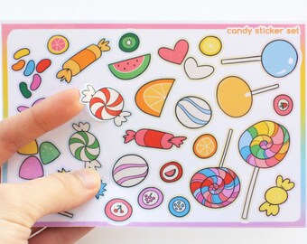 Candy sticker | Etsy
