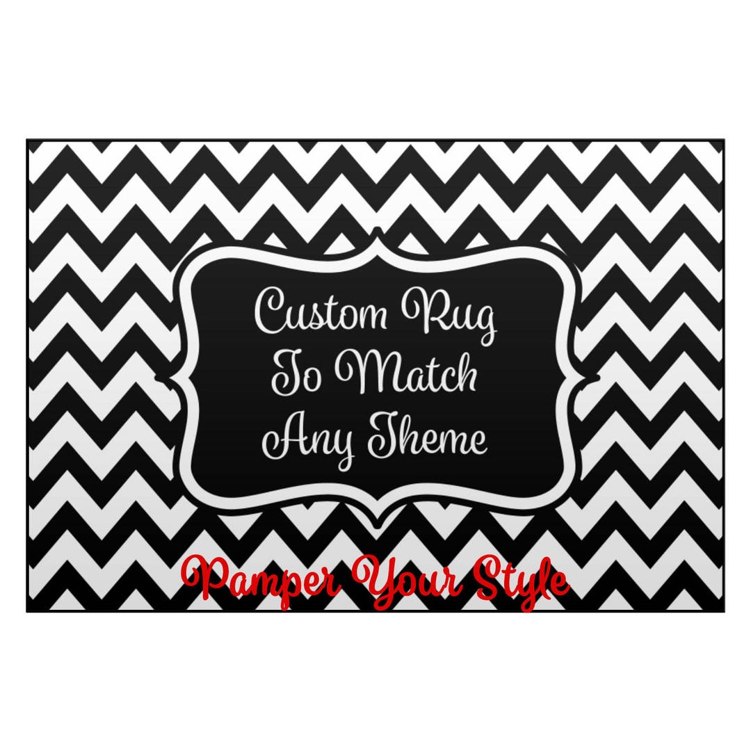 Monogrammed Area Rug Personalized Custom Rug Custom Rug Designed to ...