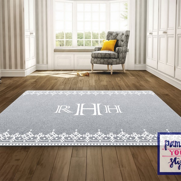 Monogram Rugs - Etsy