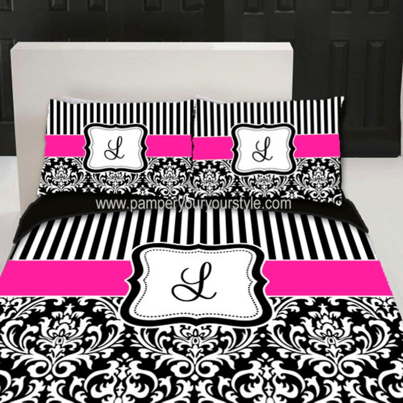 Monogram Bedding - Etsy