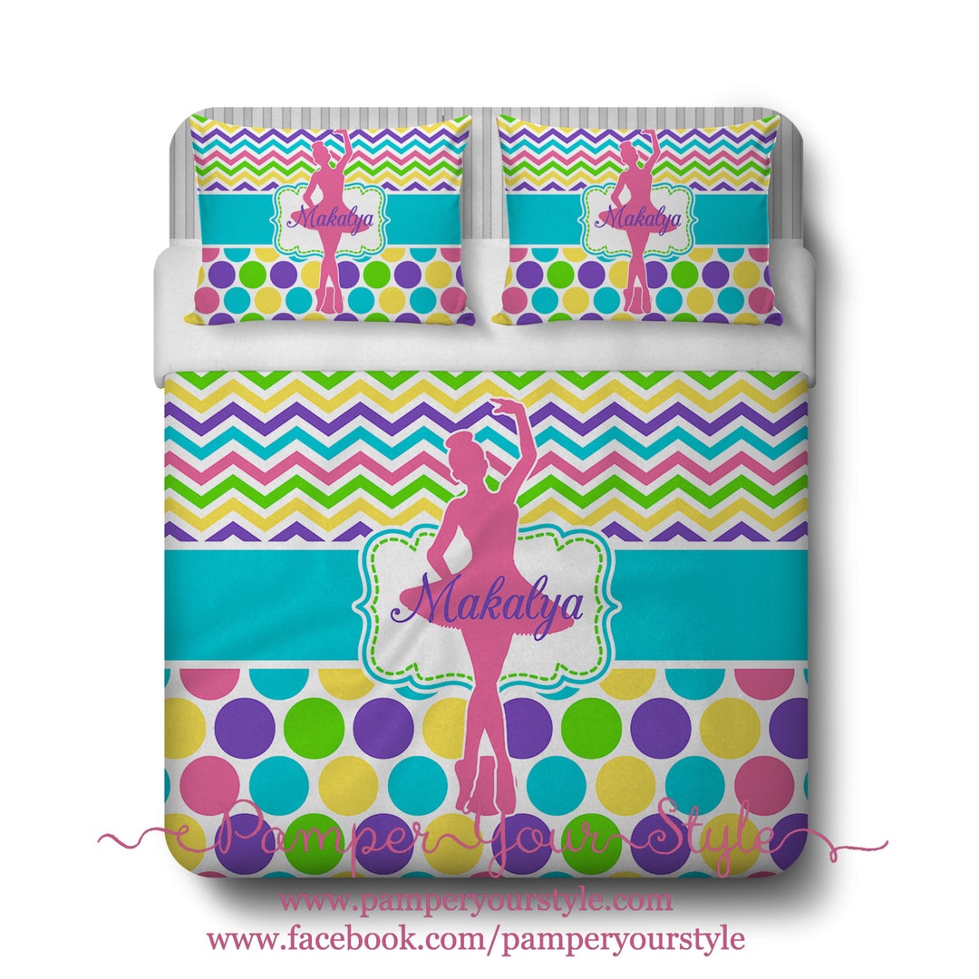 Dance Comforter or Duvet Personalized Custom Dance Bedding Available in ...