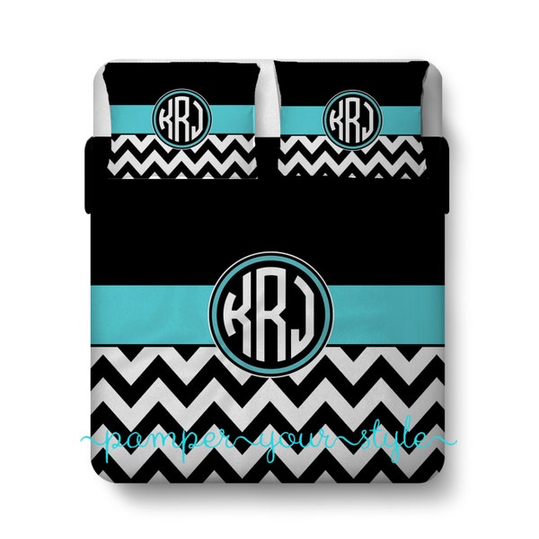 Monogram Bedding - Etsy