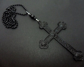 Large Cross Necklace | Etsy