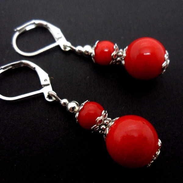 Red Earrings - Etsy