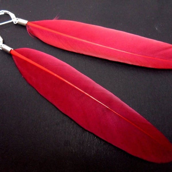 Feather Earrings - Etsy