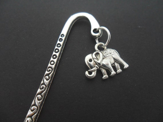 A Cute Little Tibetan Silver Elephant Themed Bookmark. 9cm | Etsy
