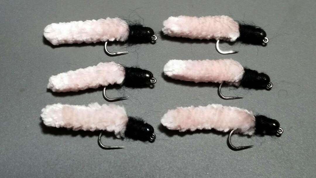 6 Mottled Salmon Mop Fly Beaded Trout Nymph Fly Fishing Flies - Etsy