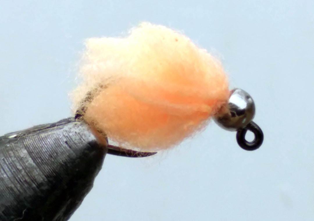 1 Doz #14 3.0 Tungsten Sockeye / Peach Eggstasy Fly Fishing Flies ...