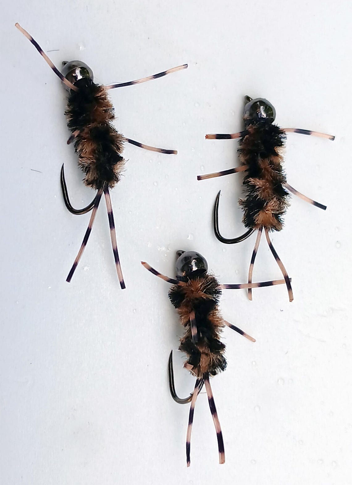 3 Tungsten Stonefly Nymphs: Pat's Rubber Legs Trout Flies, Size 12 - Etsy