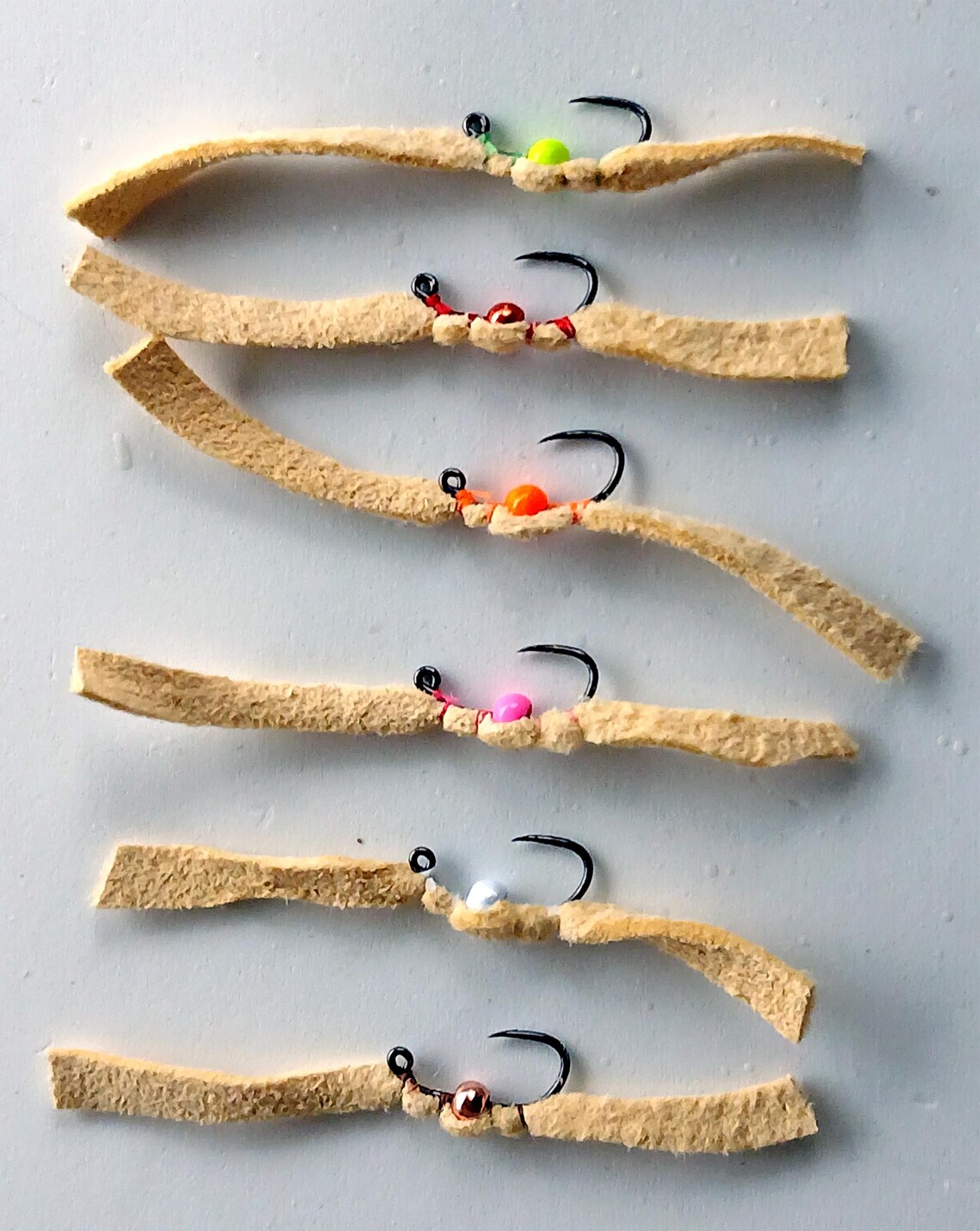 6 "shammy" Chamois Tungsten Worms 6 Color Combo Fly Fishing Flies - Etsy