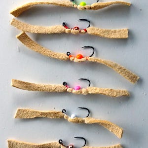 6 "shammy" Chamois Tungsten Worms 6 Color Combo Fly Fishing Flies - Etsy