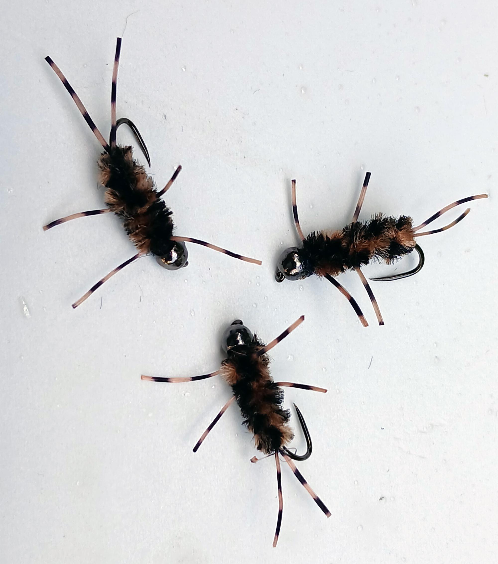 3 Tungsten Stonefly Nymphs: Pat's Rubber Legs Trout Flies, Size 12 - Etsy