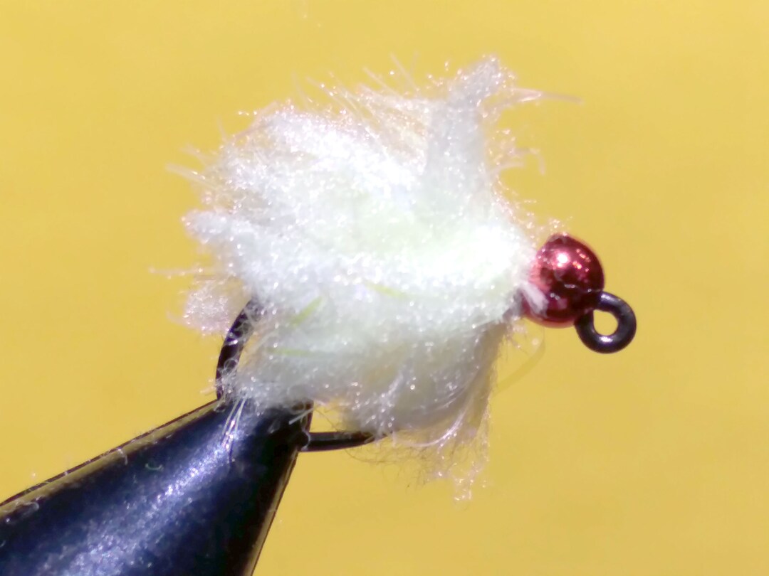 12 Eggstasy Flies: Red Tungsten Bead, Fluorescent Cheese Egg Pattern - Etsy