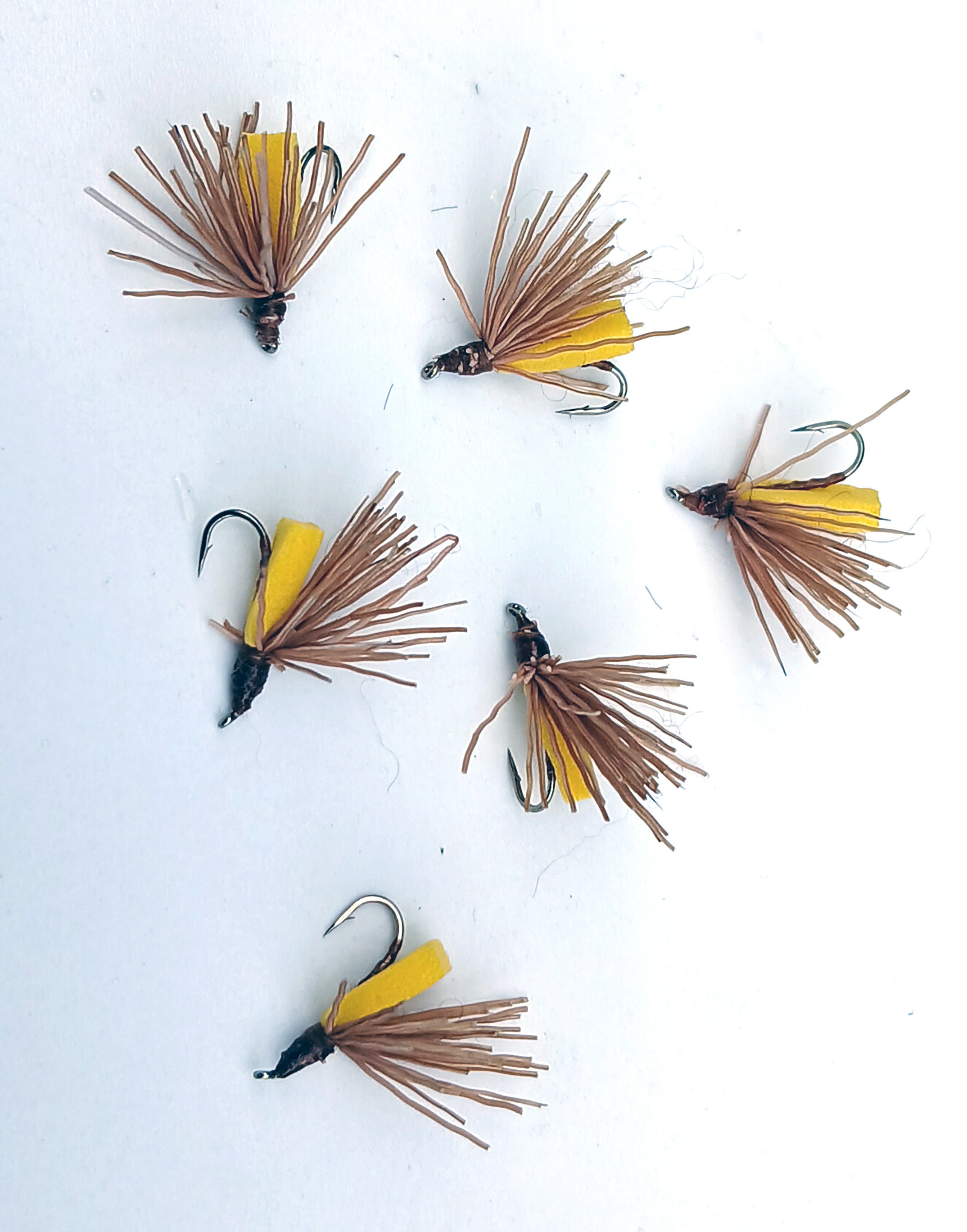 6 Barbed Hook #16 Small Foam Caddis for Pan-fish, Bream, Bass, Trout - Etsy