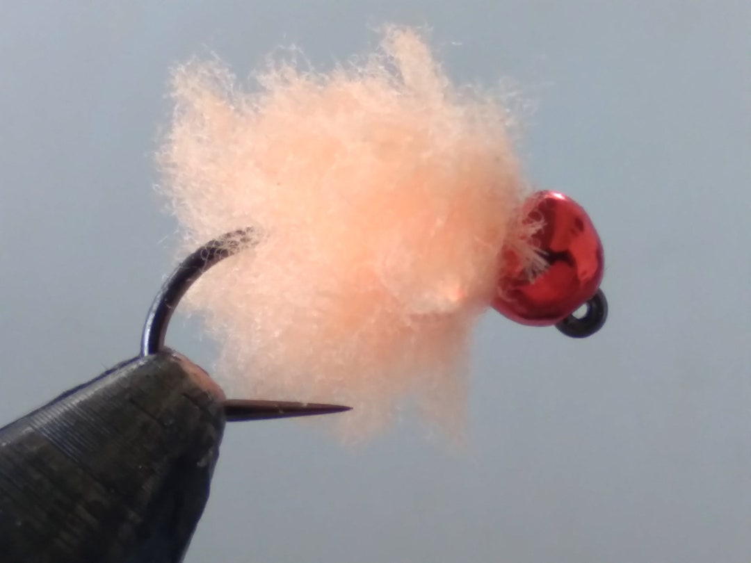 Eggstasy Fly Fishing Flies: Red Tungsten, Sockeye Peach - 12 Pack - Etsy