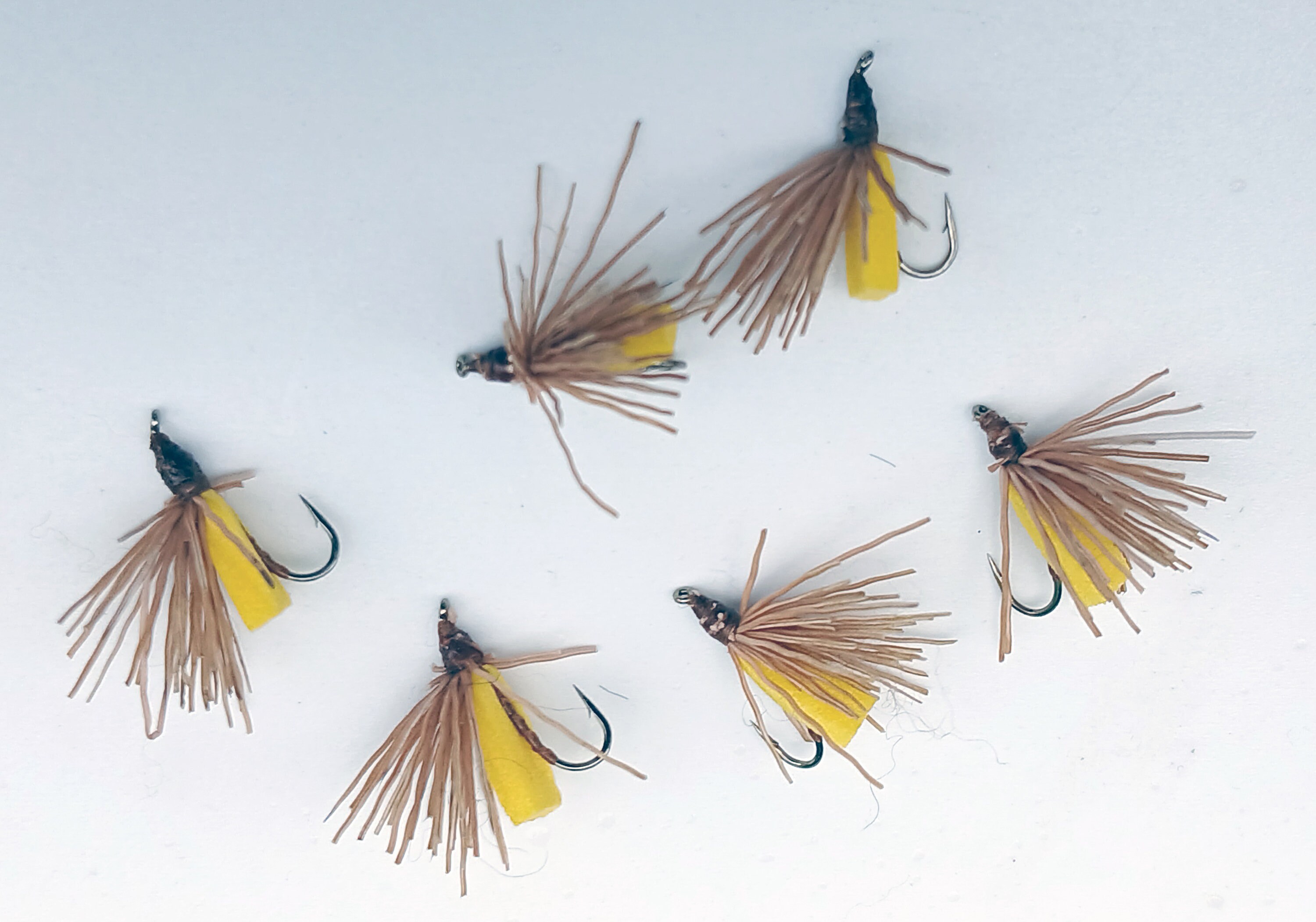 6 Barbed Hook #16 Small Foam Caddis for Pan-fish, Bream, Bass, Trout - Etsy