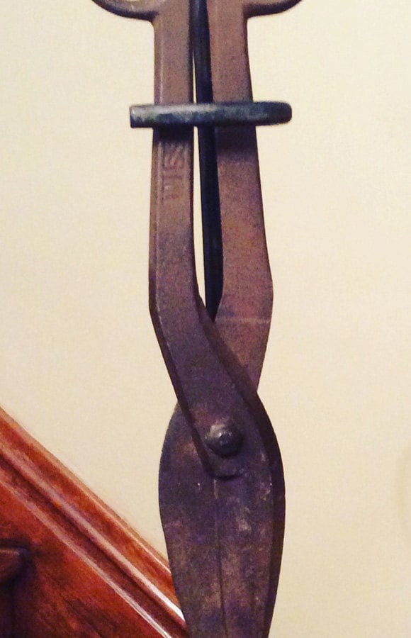 Upcycled and Eclective Decor: Vintage Shears on Stand - Etsy