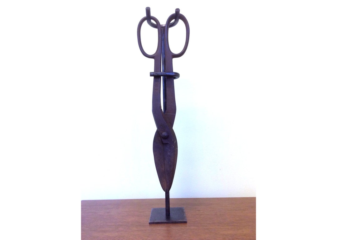 Upcycled and Eclective Decor: Vintage Shears on Stand - Etsy