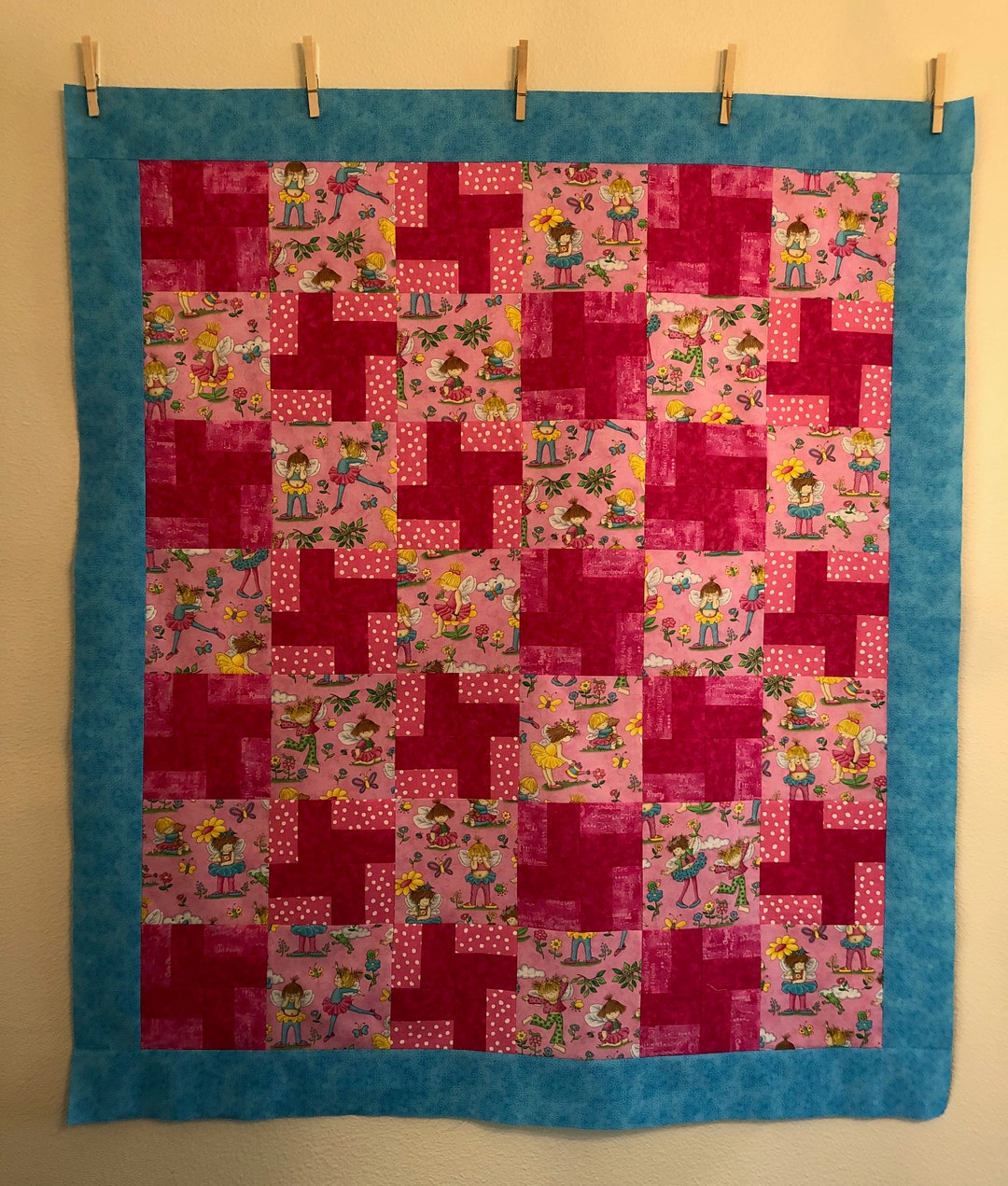 Ready to Assemble Baby Quilt: Girlie Girl - Etsy