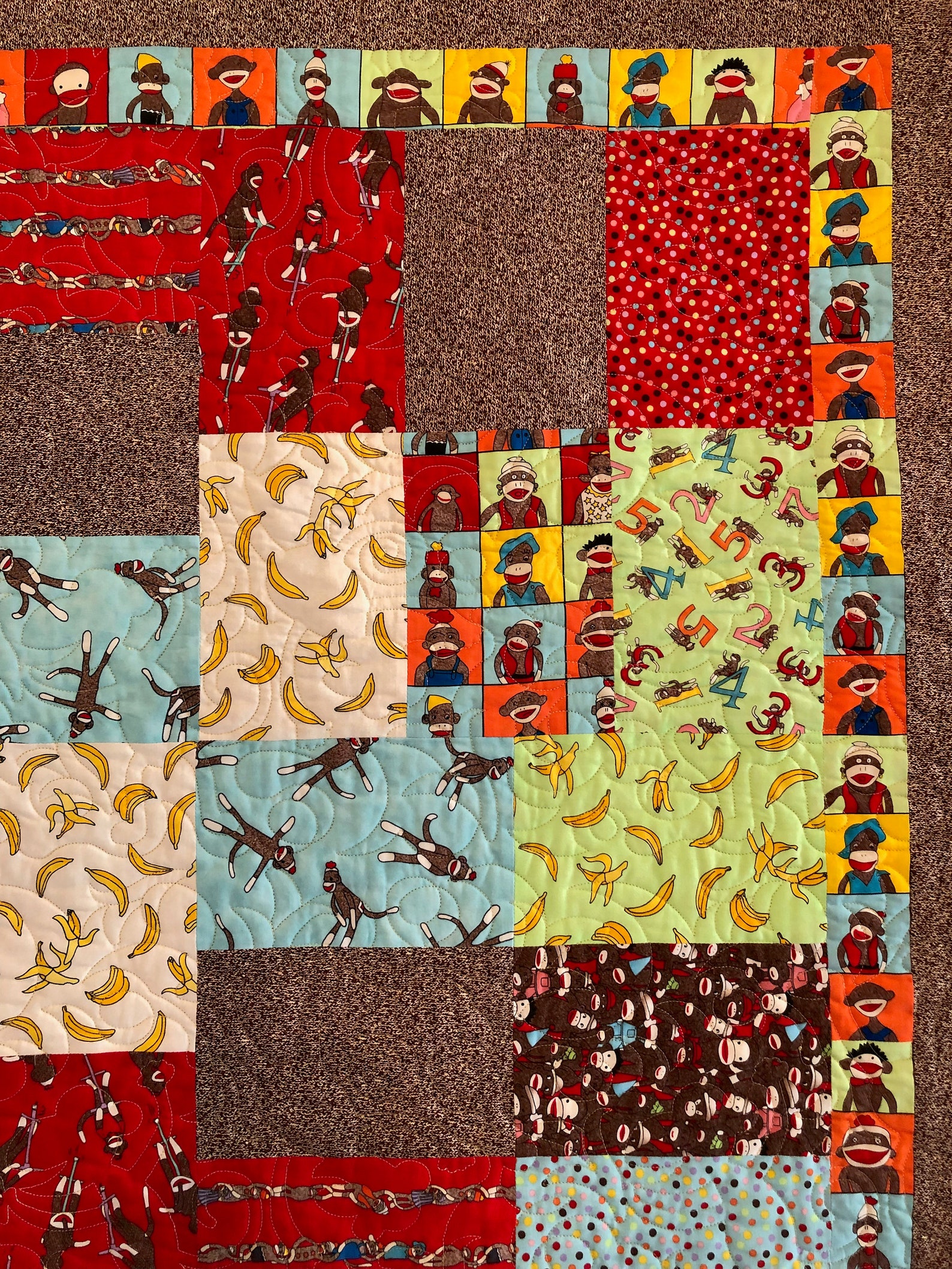 Sock Monkeys Handmade Quilt - Etsy