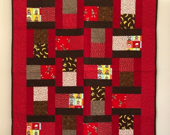 Sock Monkey Quilt | Etsy