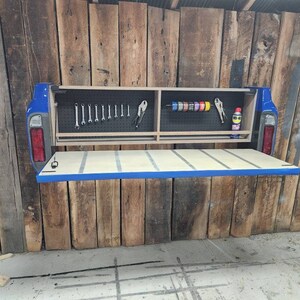 Workbench Mancave Tailgate Fold Down Garage Decor - Etsy