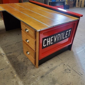Office Desk Truck Bed Mancave Decor Garage Furniture Office Car Art - Etsy