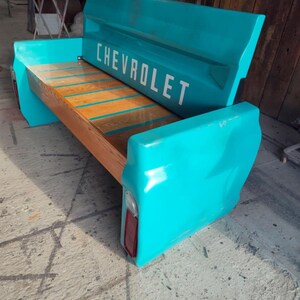 The Best Car Guy Bench on the Planet. Tailgate Bench Mancave Decor ...