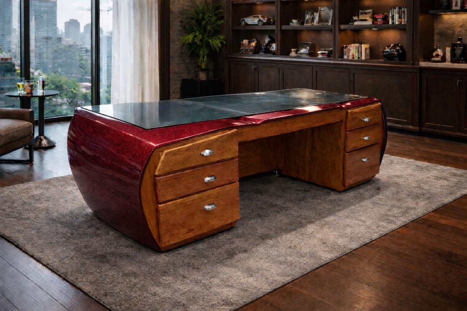 Custom Desk Made to Look Like a Car Mancave Garage Decor Office - Etsy