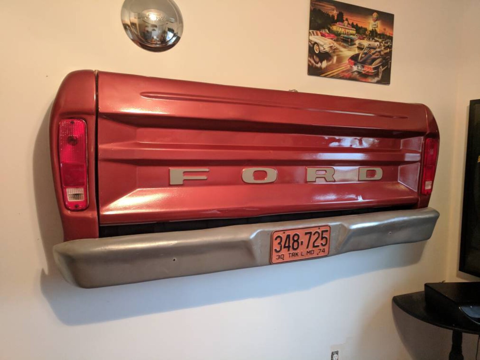 Tailgate Fold Down Bar Tailgate Wall Mount Car Art Office - Etsy