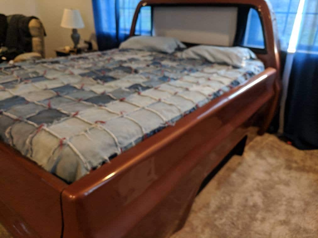 Queen Size Square Body Bed Mancave Decor Garage Furniture | Etsy