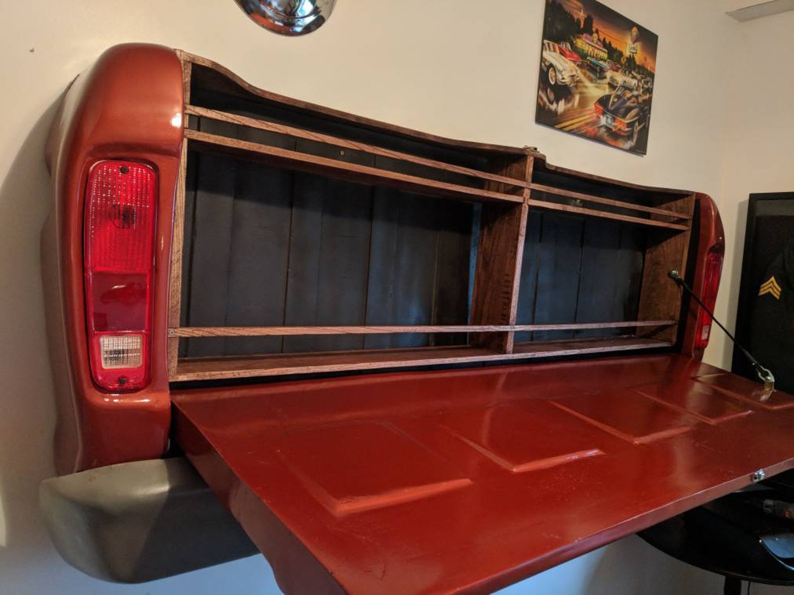 Tailgate Fold Down Bar Tailgate Wall Mount Car Art Office - Etsy