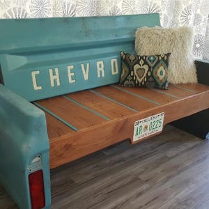 The Best Car Guy Bench on the Planet. Tailgate Bench Mancave Decor ...