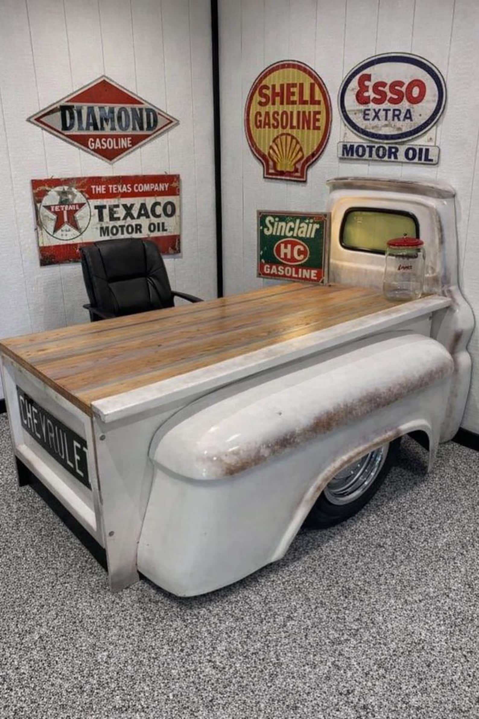 Desk Handmade Truck Desk Mancave Office Decor Garage Furniture - Etsy